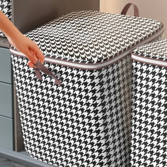 HuiYiHome | Storage & Organization | Houndstooth Xxl Storage Cube With ...